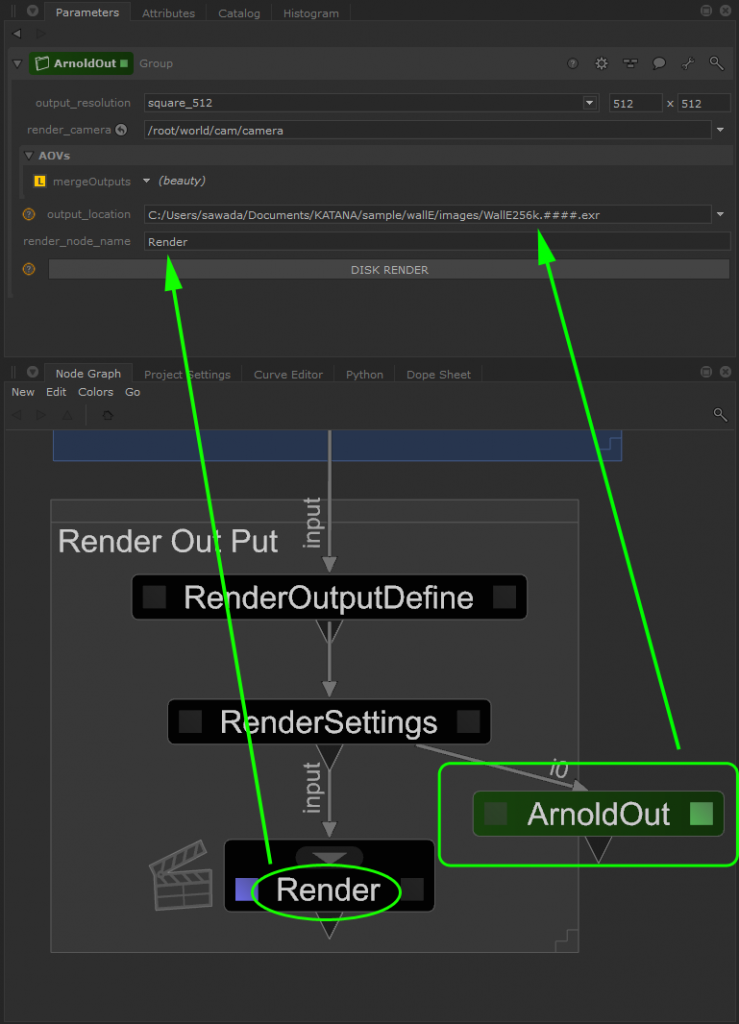 KATANA Batch render frame sequence